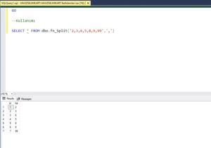 Split Function in SQL Server - MSSQL Query