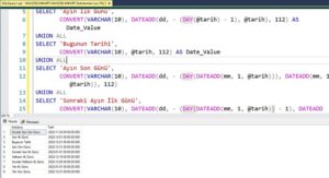 First and Last Days of Year, Month, and Week in SQL Server - MSSQL Query
